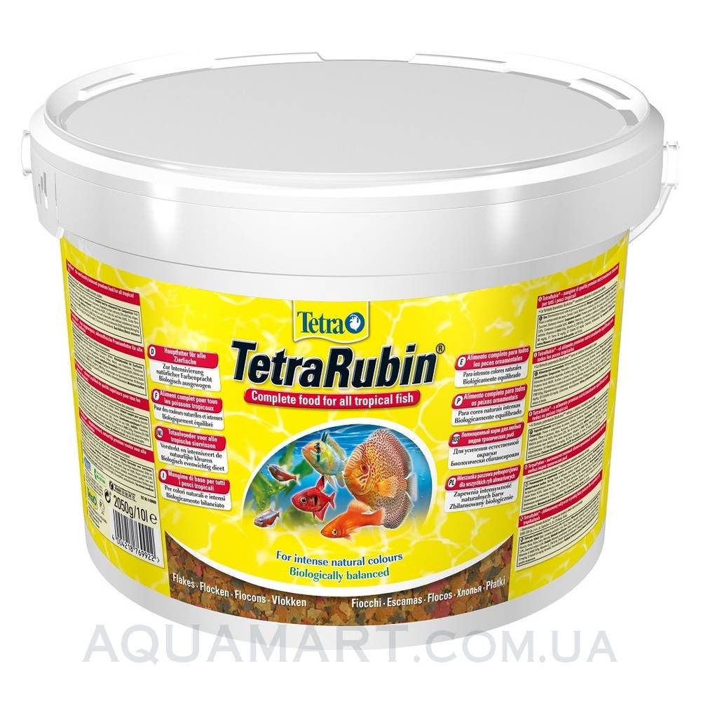 Корм Tetra Rubin 10 л, 2050 грамм - характеристики, цена, купить с ...